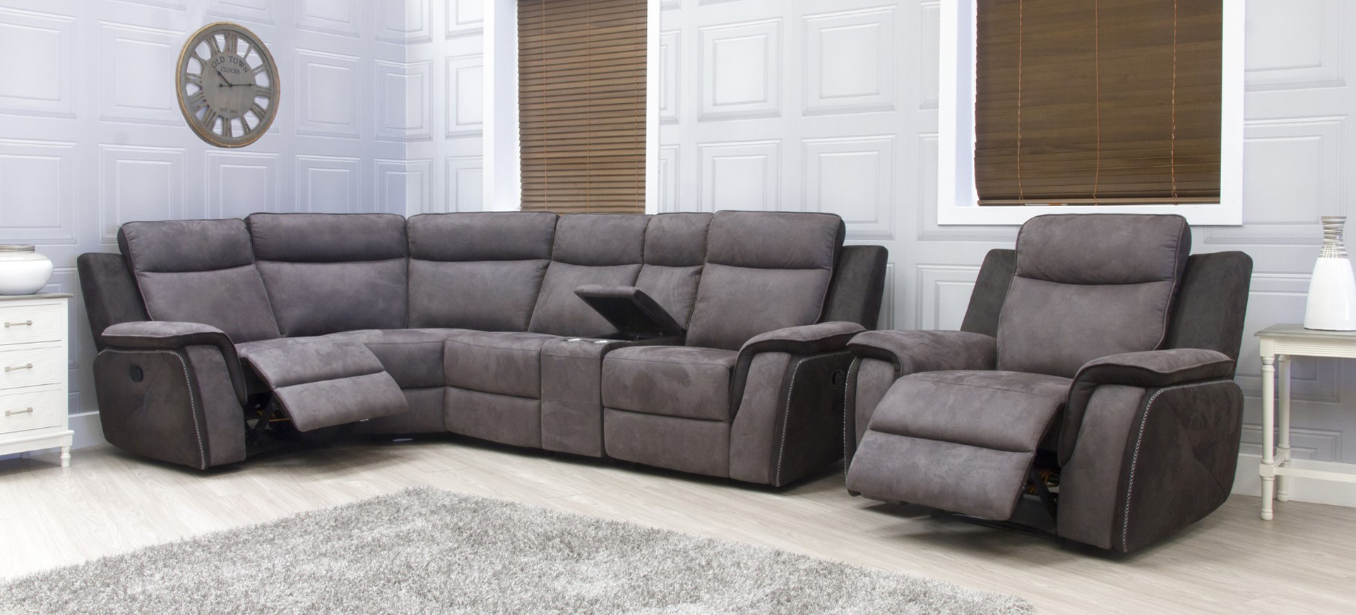 Sofahouse - Benetti Modular Sofa - Grey / Charcoal