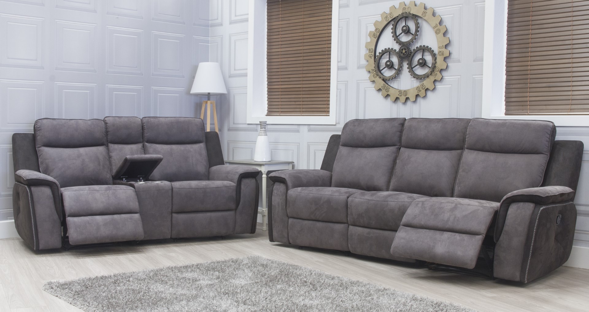 Sofahouse - Benetti Modular Sofa - Grey / Charcoal