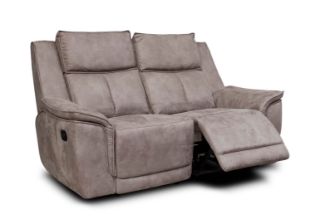 Sofahouse - Barello Fabric Sofa - Brown Grey