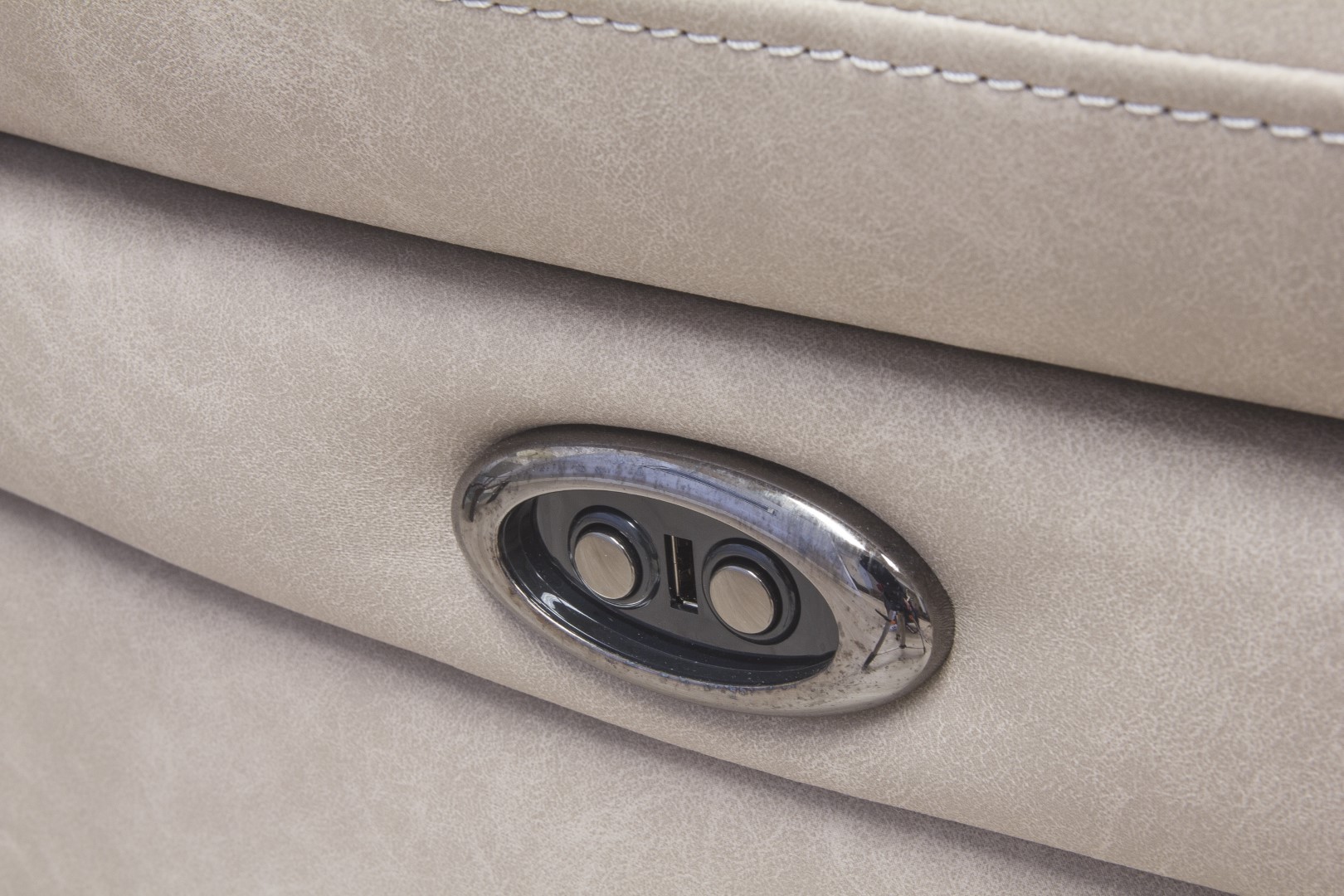 Sofahouse - Santino Sandstone Fabric Sofa