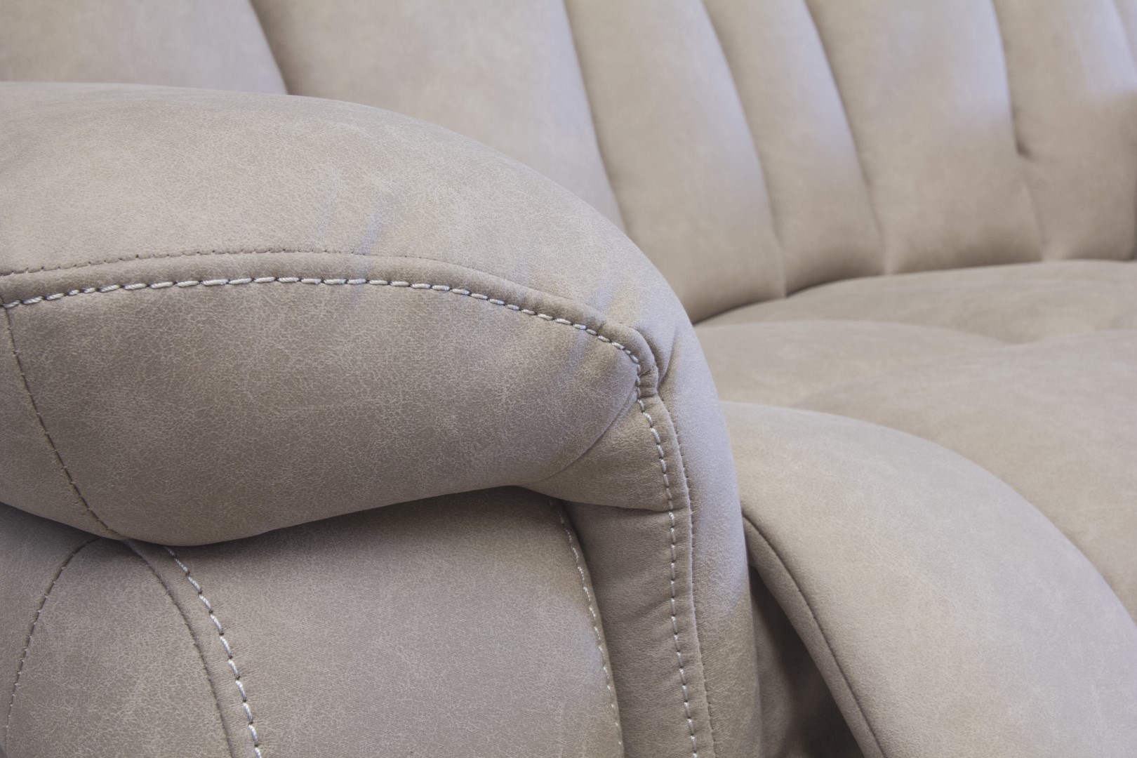 Sofahouse - Santino Sandstone Fabric Sofa