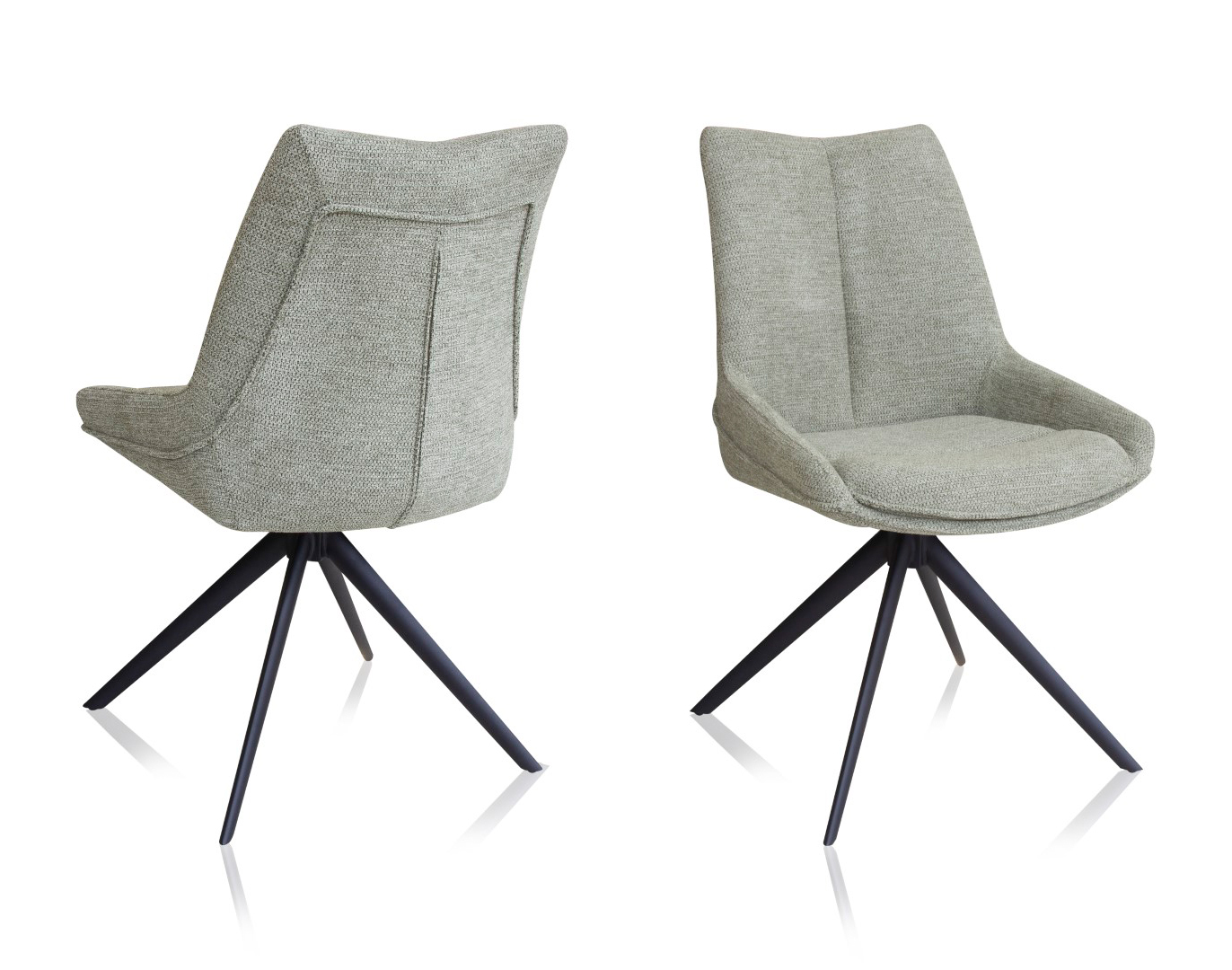 Sofahouse - Arco Fixed Dining Chair - Green
