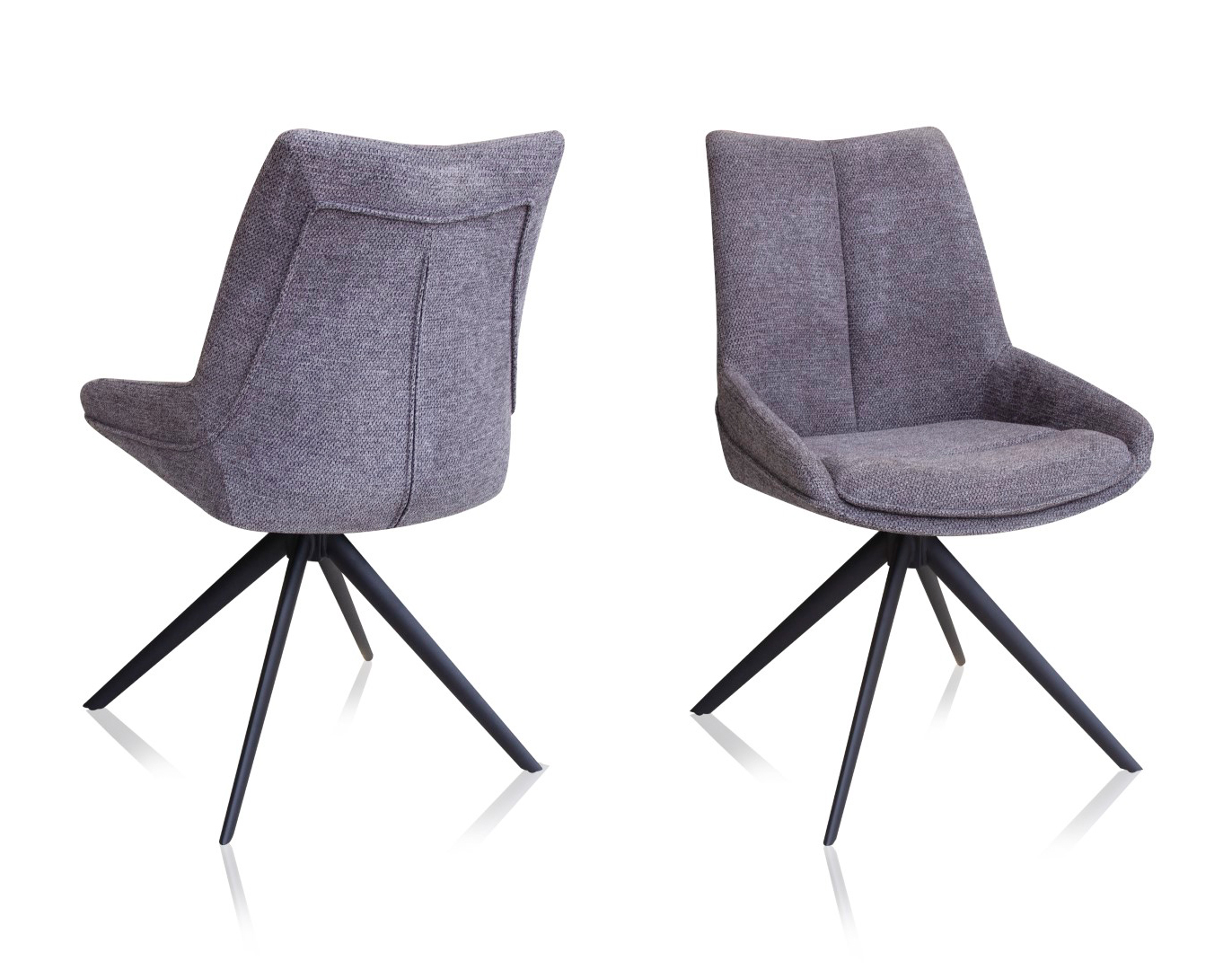 Sofahouse - Arco Fixed Dining Chair - Grey