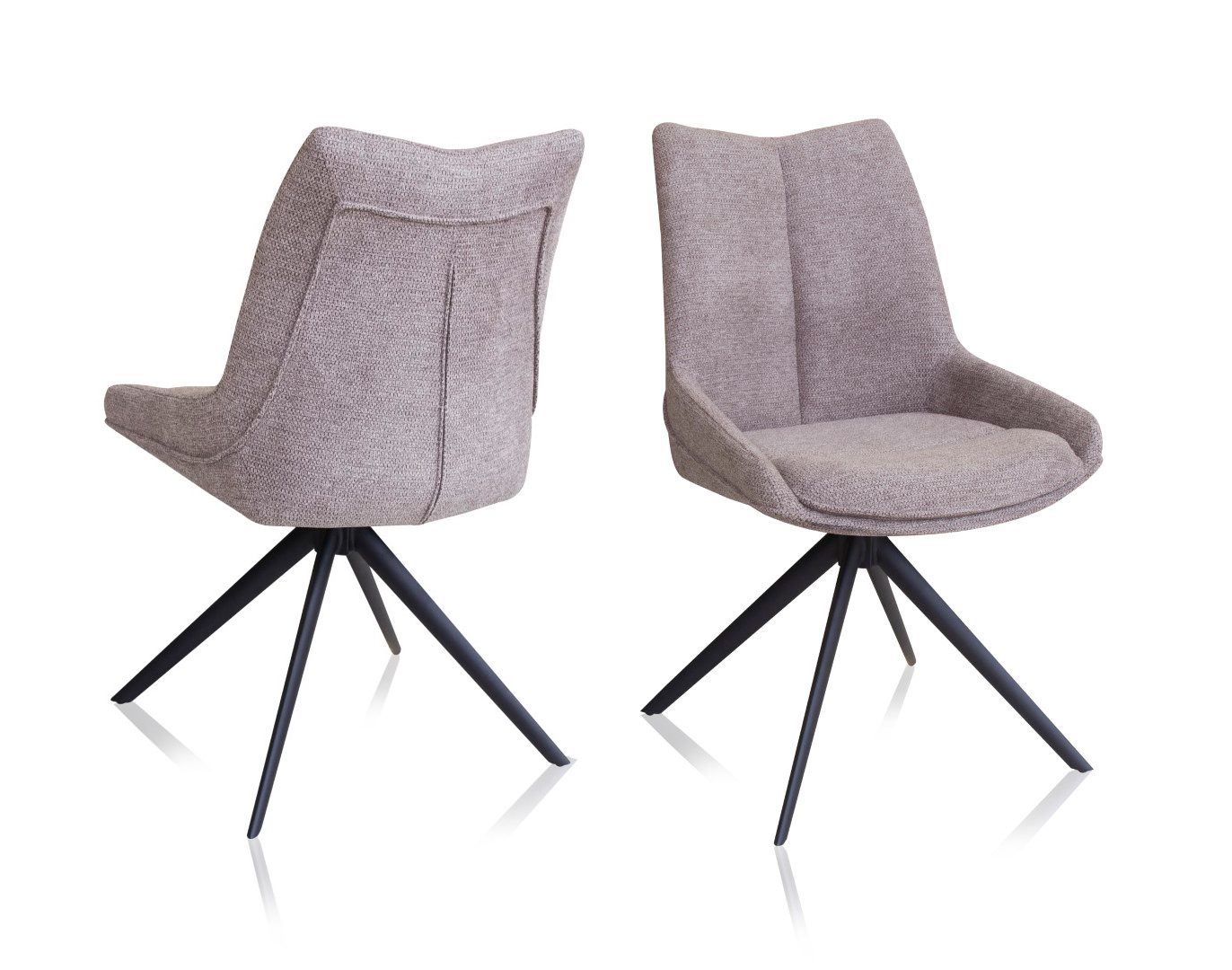 Sofahouse - Arco Fixed Dining Chair - Taupe