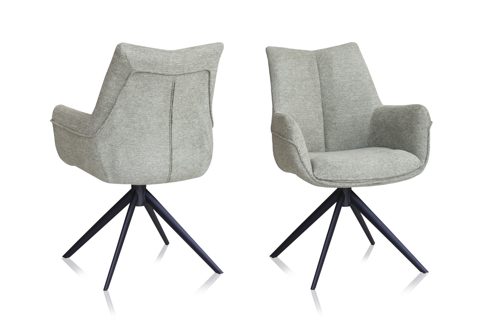 Sofahouse - Arco Swivel Arm Chair - Green