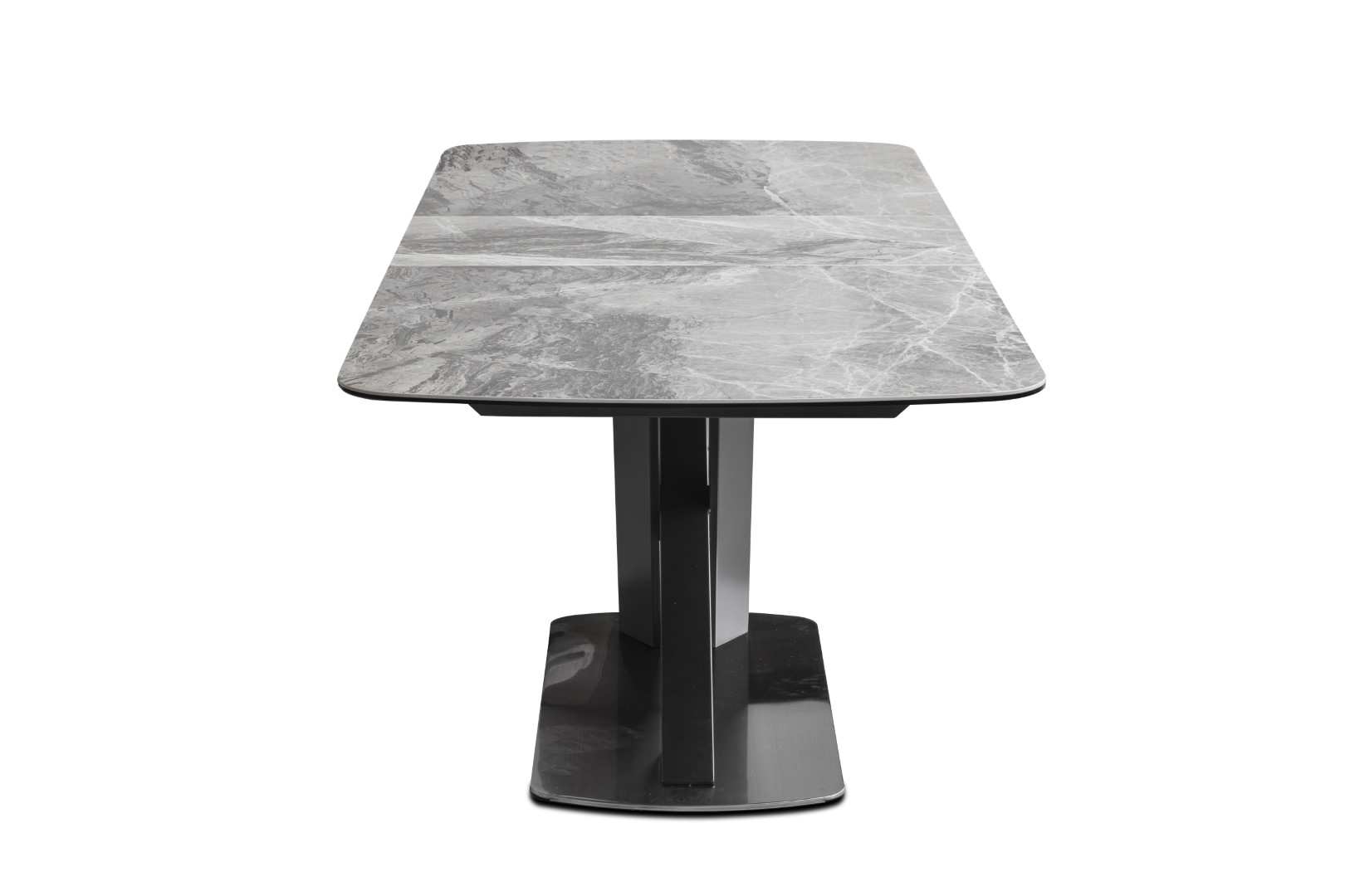 Sofahouse - Mirage Extending Dining Table - Dark Grey