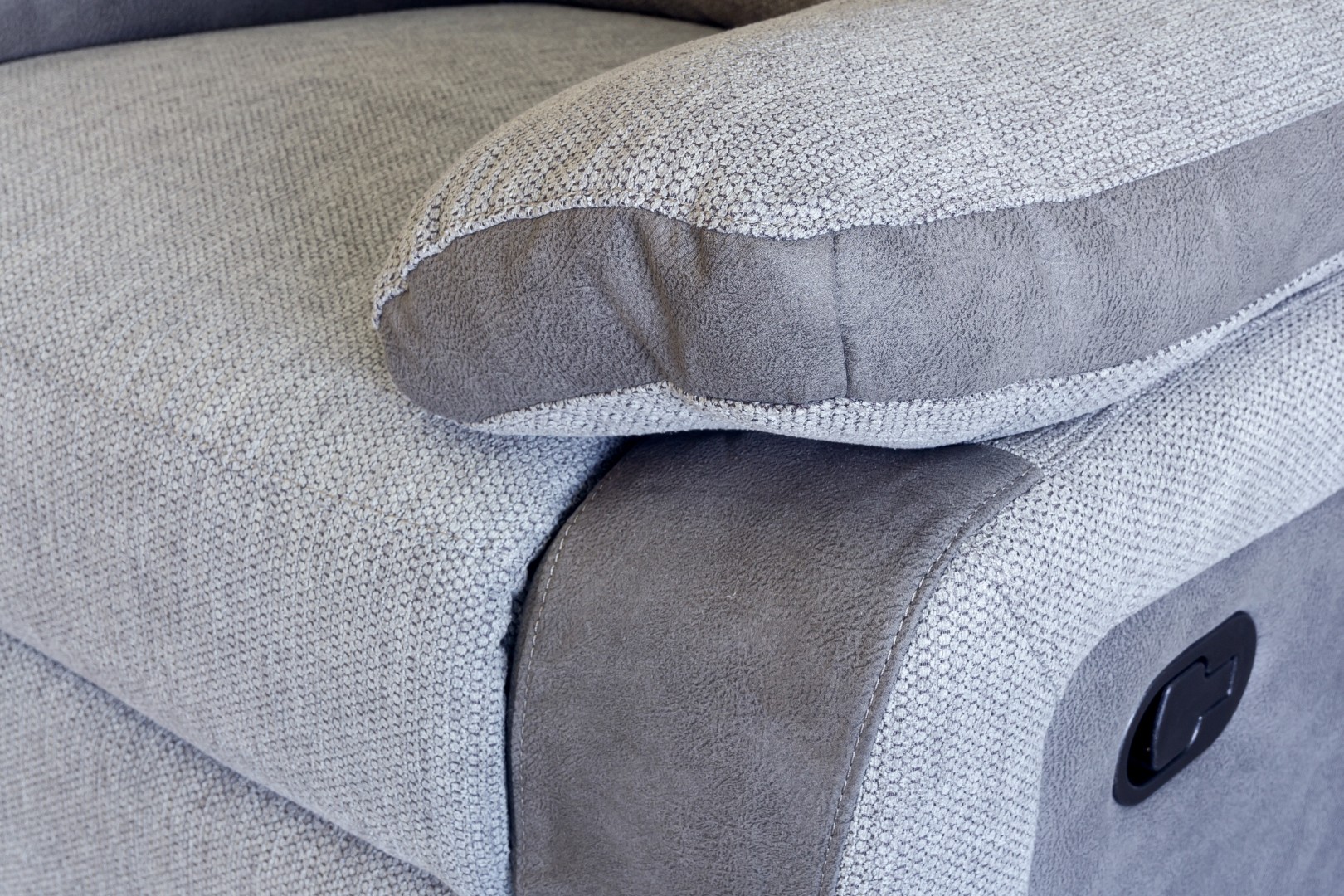 Sofahouse - Astra Fabric Sofa - Platinum